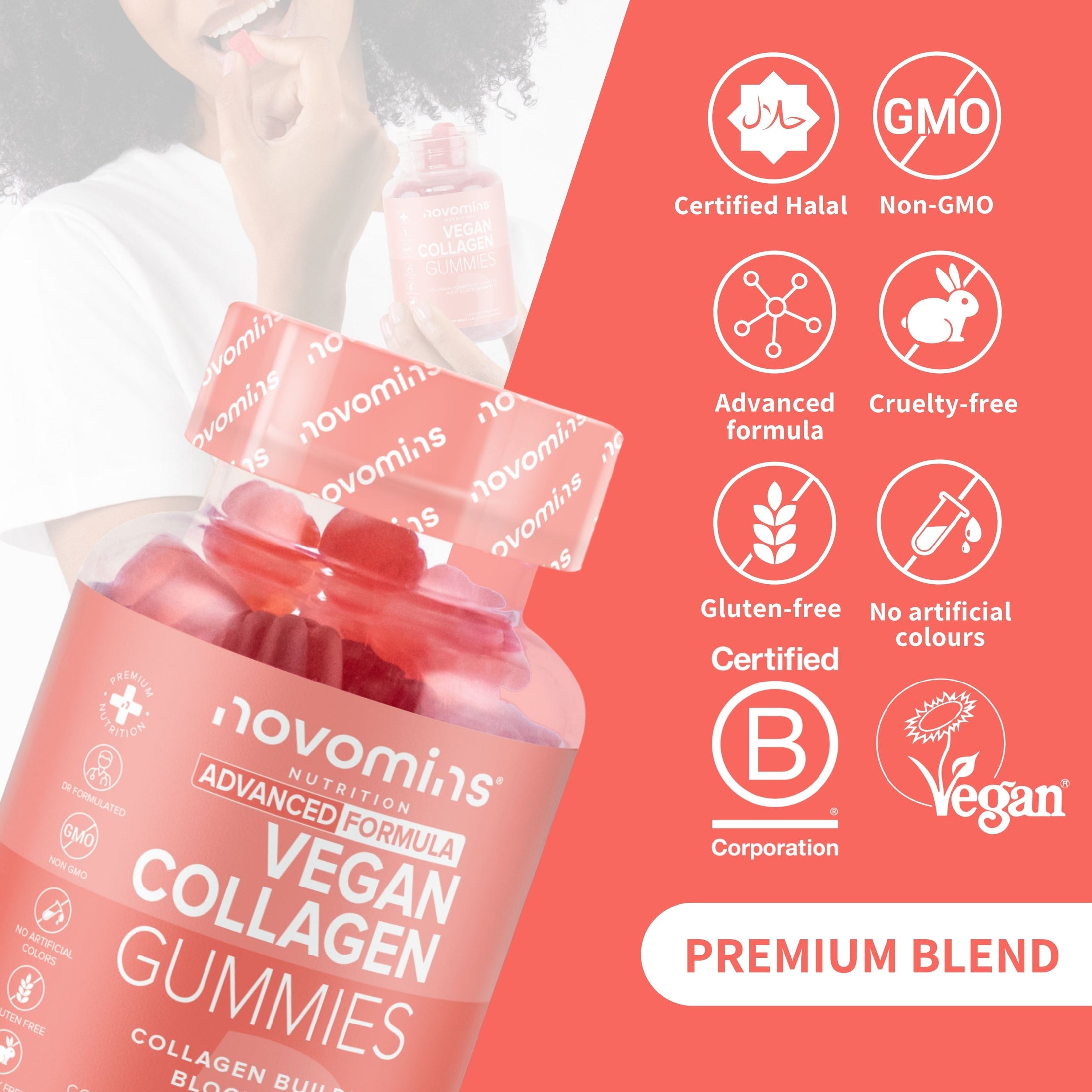 Buy Novomins Vegan Collagen Gummies Online | Novomins Nutrition