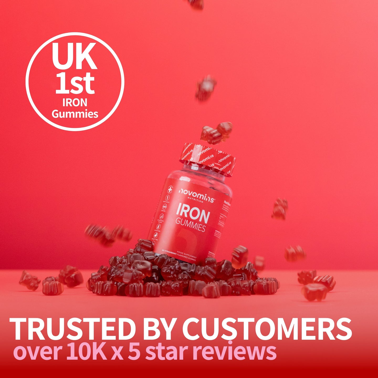 Iron Gummies | Vital Iron & Vitamin C Supplement | 60 Gummies ...