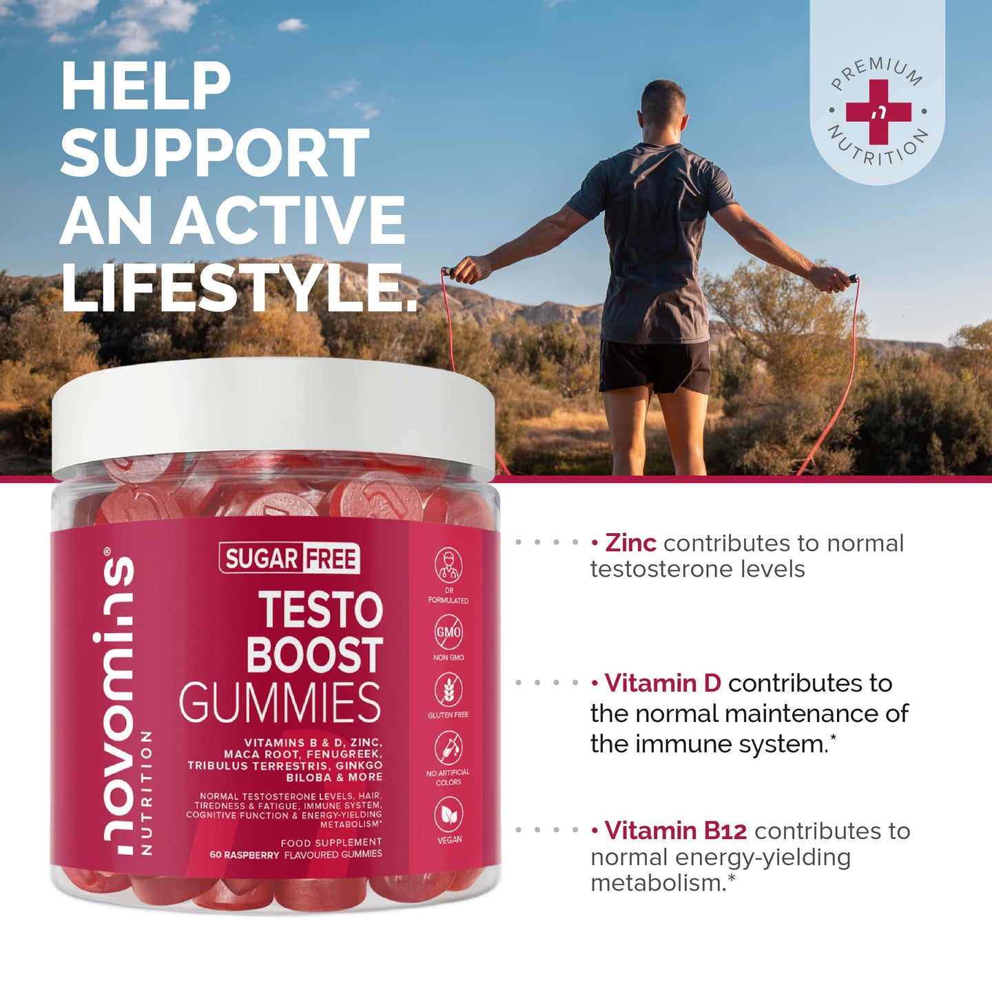 Testo-Boost Gummies – Novomins Nutrition