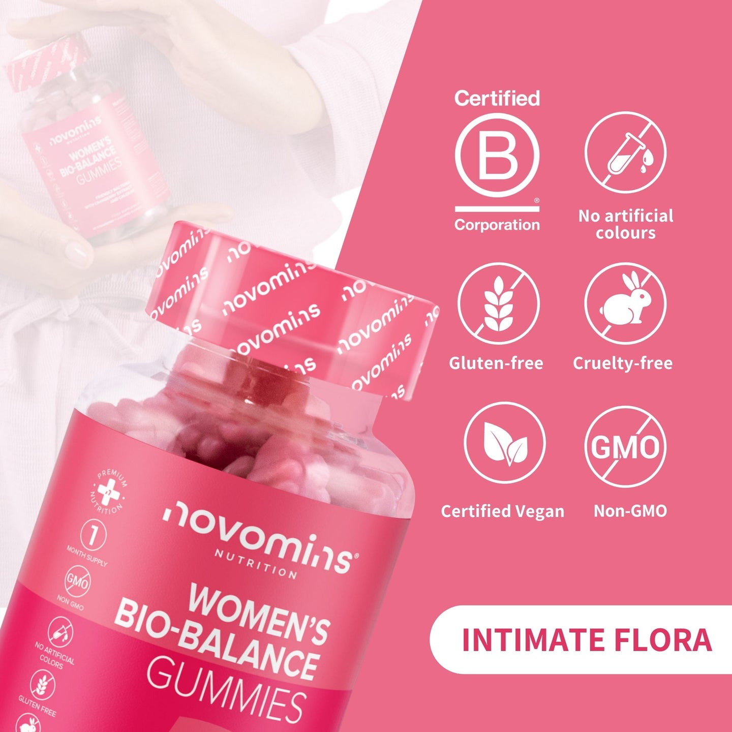Women's Bio-Balance Probiotic Gummies | Intimate Flora Health ...