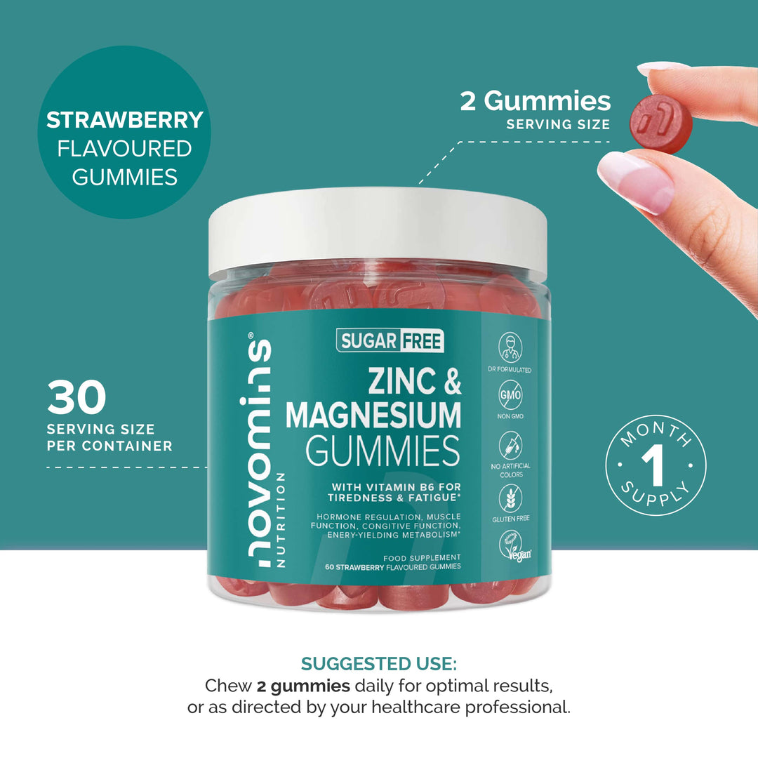 Zinc Magnesium & B6 Gummies – Novomins Nutrition