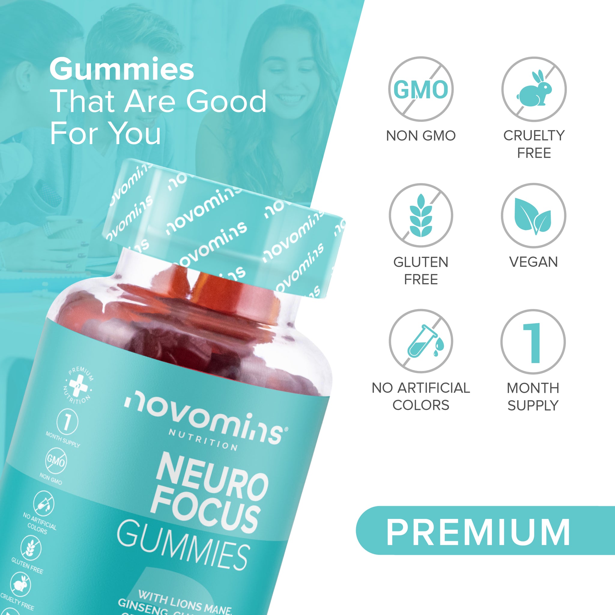 Neuro Focus Gummies – Novomins Nutrition