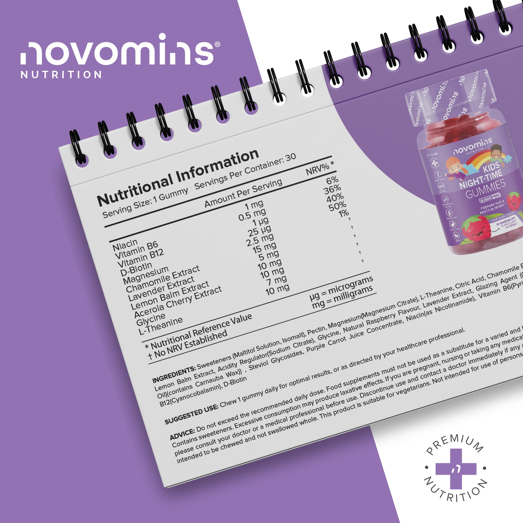 Shop Kids Sleep Gummies Online | Vegan-Certified – Novomins Nutrition