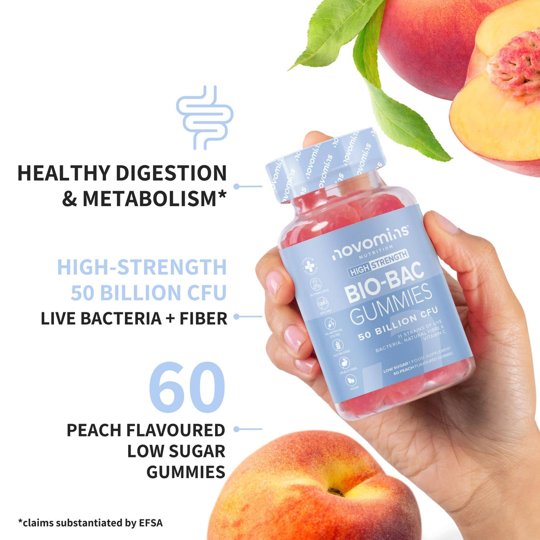 Buy Novomins Bio-Bac Gummies Online | Novomins Nutrition