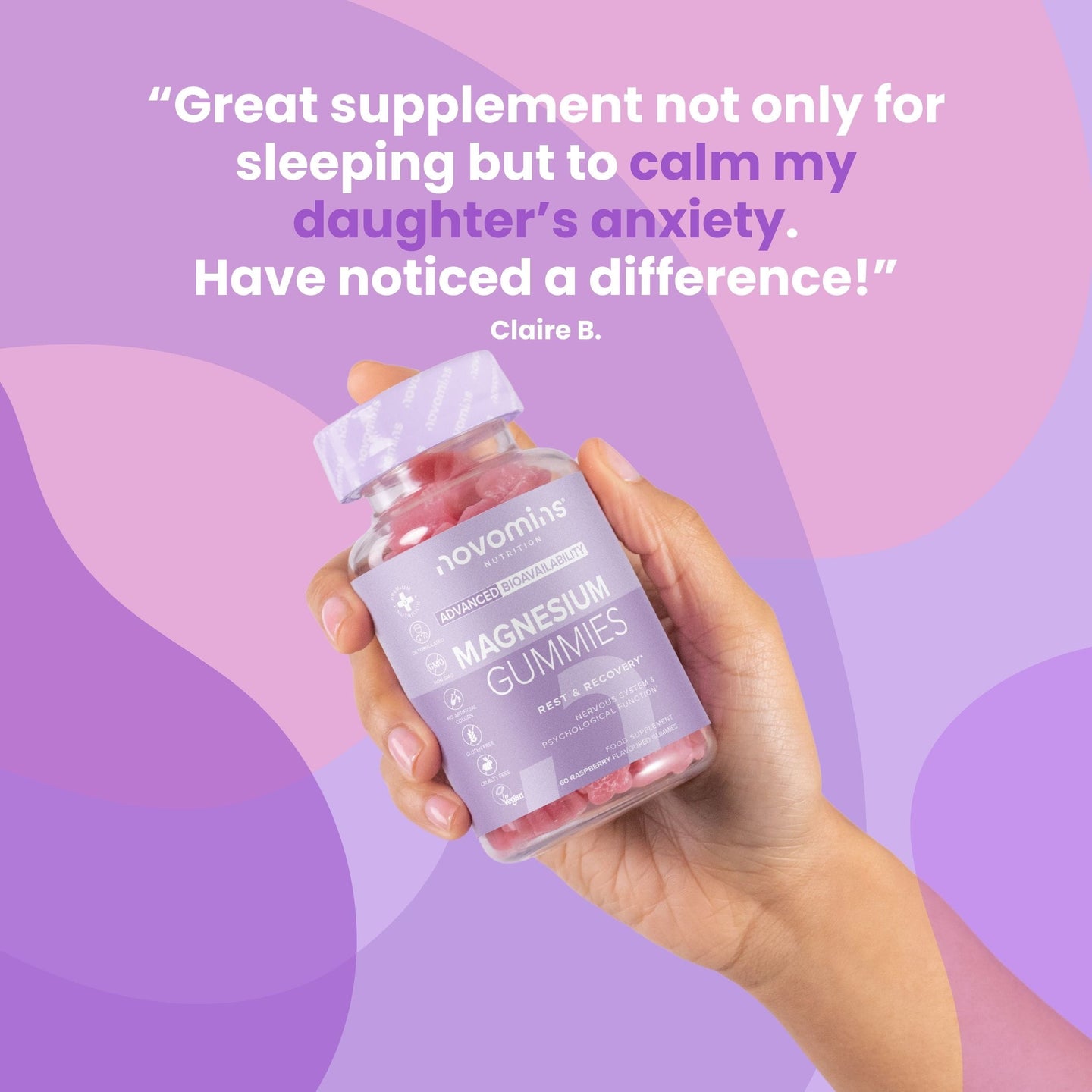 Magnesium Gummies | Essential Mineral Supplement | 60 Gummies ...