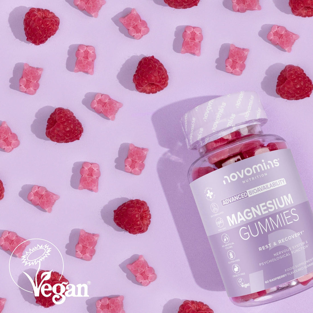 Magnesium Gummies | Essential Mineral Supplement | 60 Gummies ...