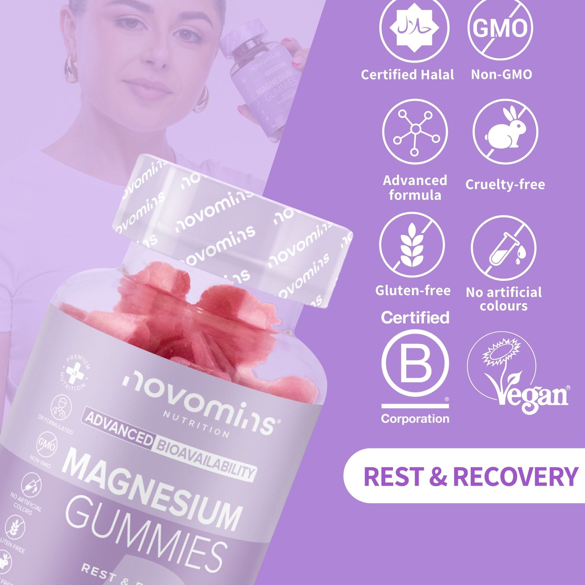 Magnesium Gummies | Essential Mineral Supplement | 60 Gummies ...