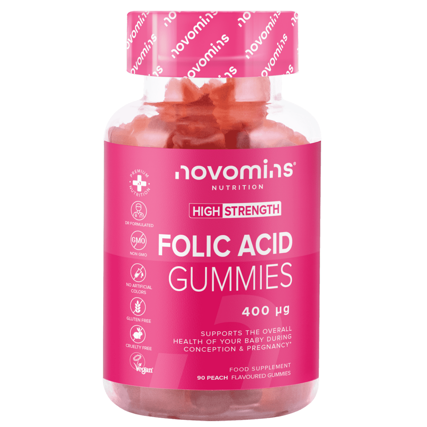 Buy Novomins Folic Acid Gummies Online | Novomins Nutrition