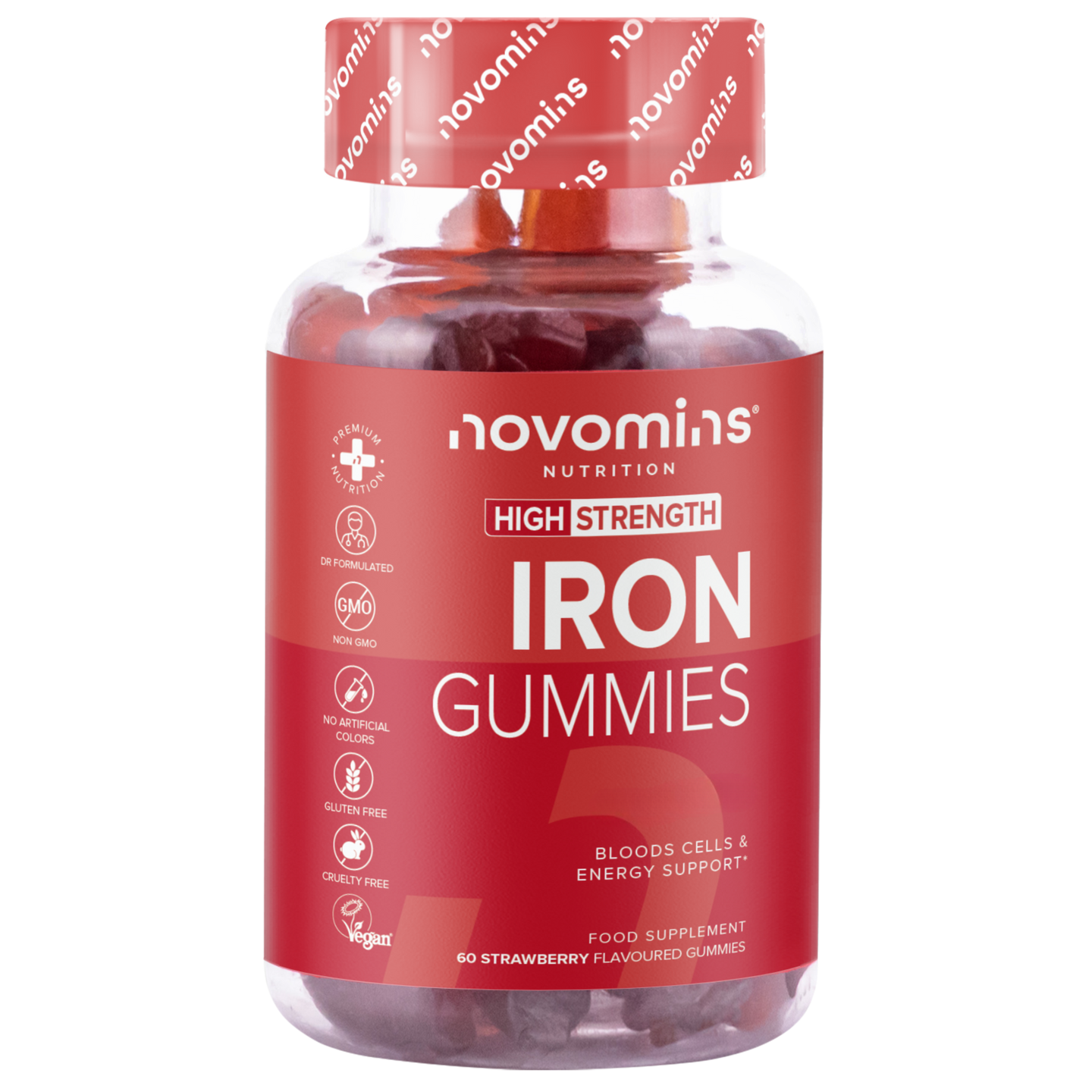 Iron Gummies | Vital Iron & Vitamin C Supplement | 60 Gummies ...