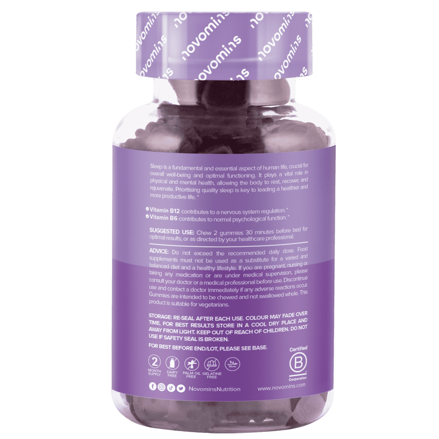 Buy Novomins Night Time Sleep Gummies Online | Free-Delivery – Novomins ...