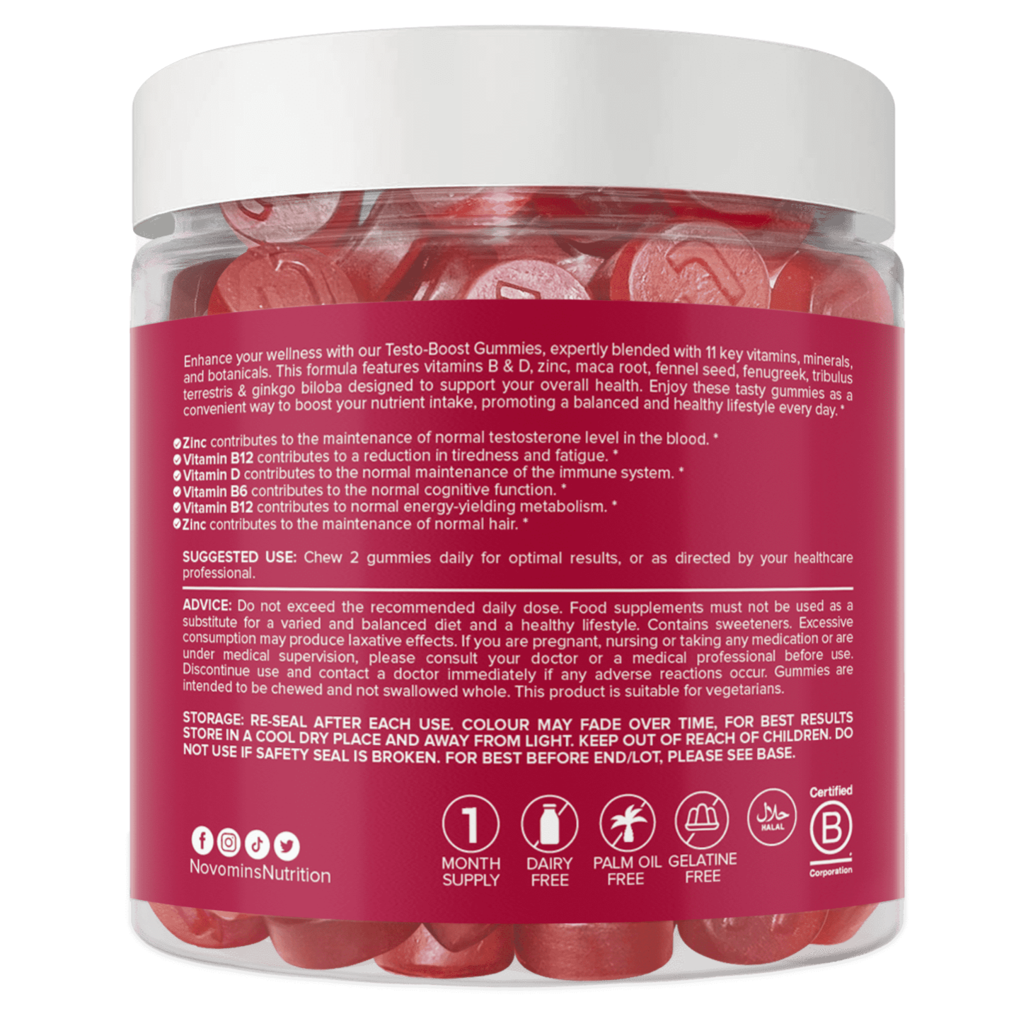 Testo-Boost Gummies – Novomins Nutrition
