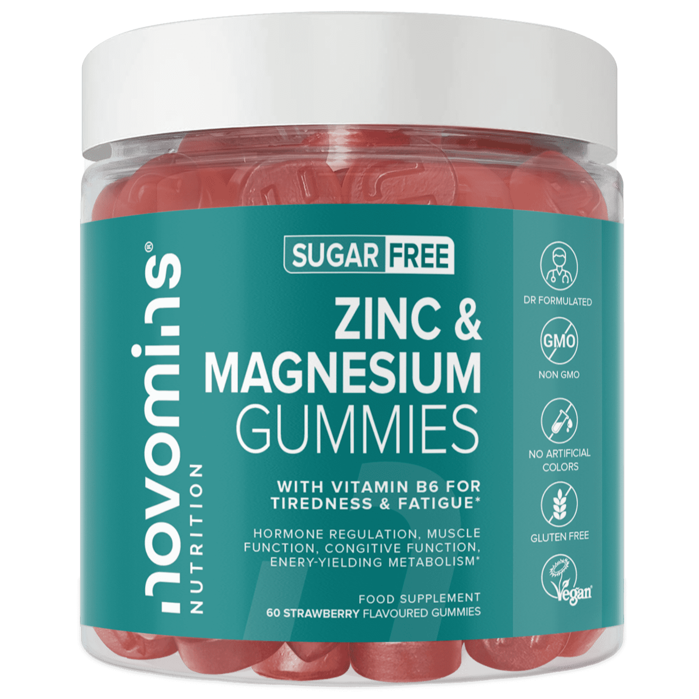 Zinc, Magnesium & Vitamin B6 Gummies | ZMA | High Strength | Sugar Free ...