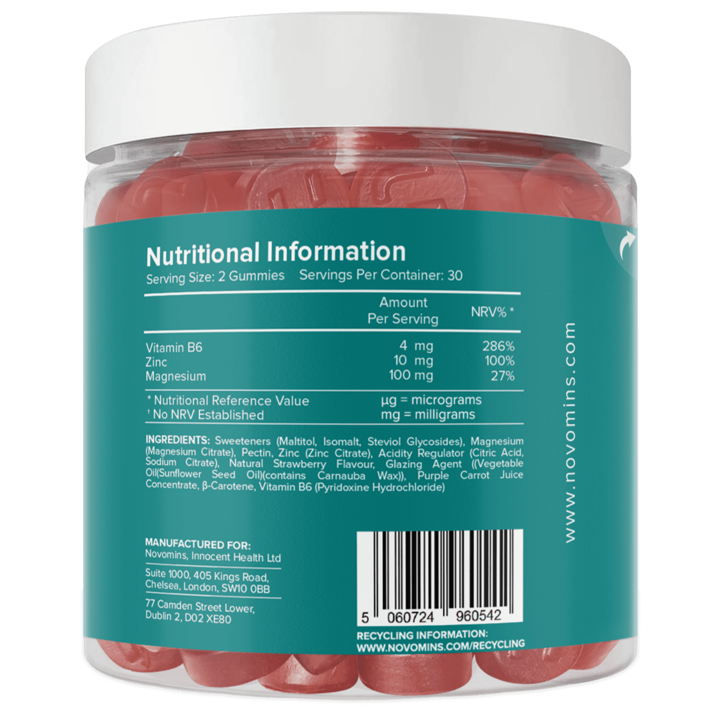 Zinc Magnesium & B6 Gummies – Novomins Nutrition