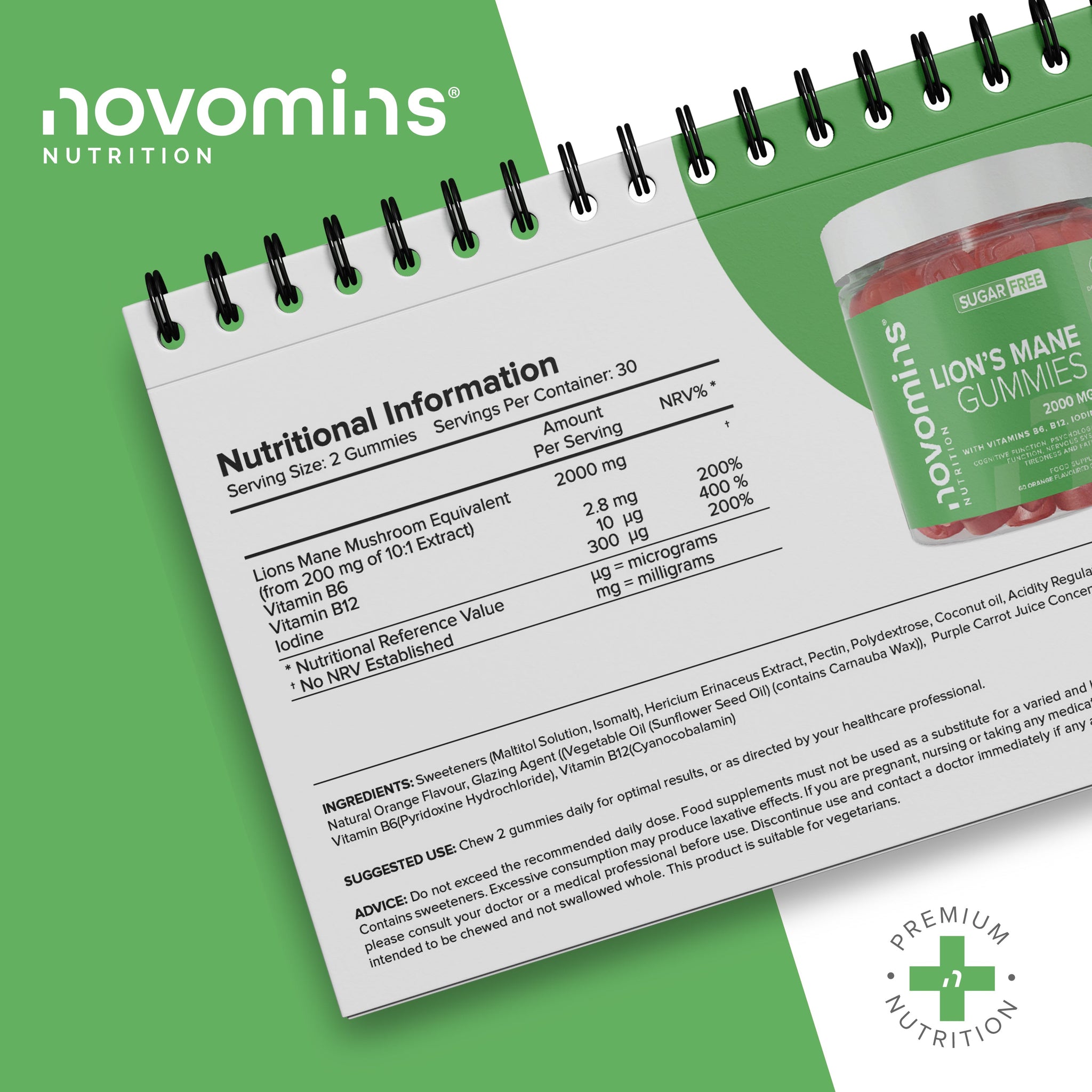 Buy Novomins Lion's Mane Gummies Online | Novomins Nutrition