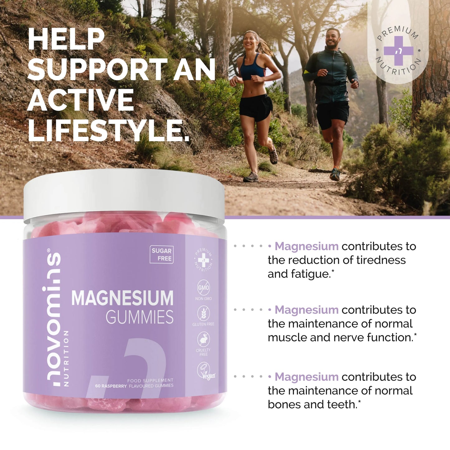 Buy Novomins Magnesium Sugar-Free Gummies Online | Novomins Nutrition